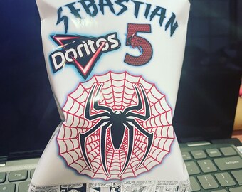 Spider Man Chip Bag - Etsy