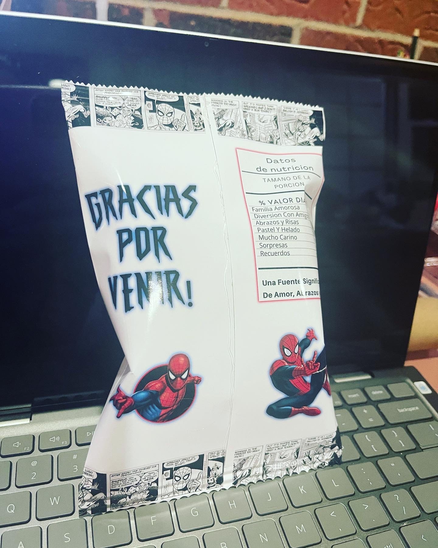 Spider Man Chip Bags - Etsy