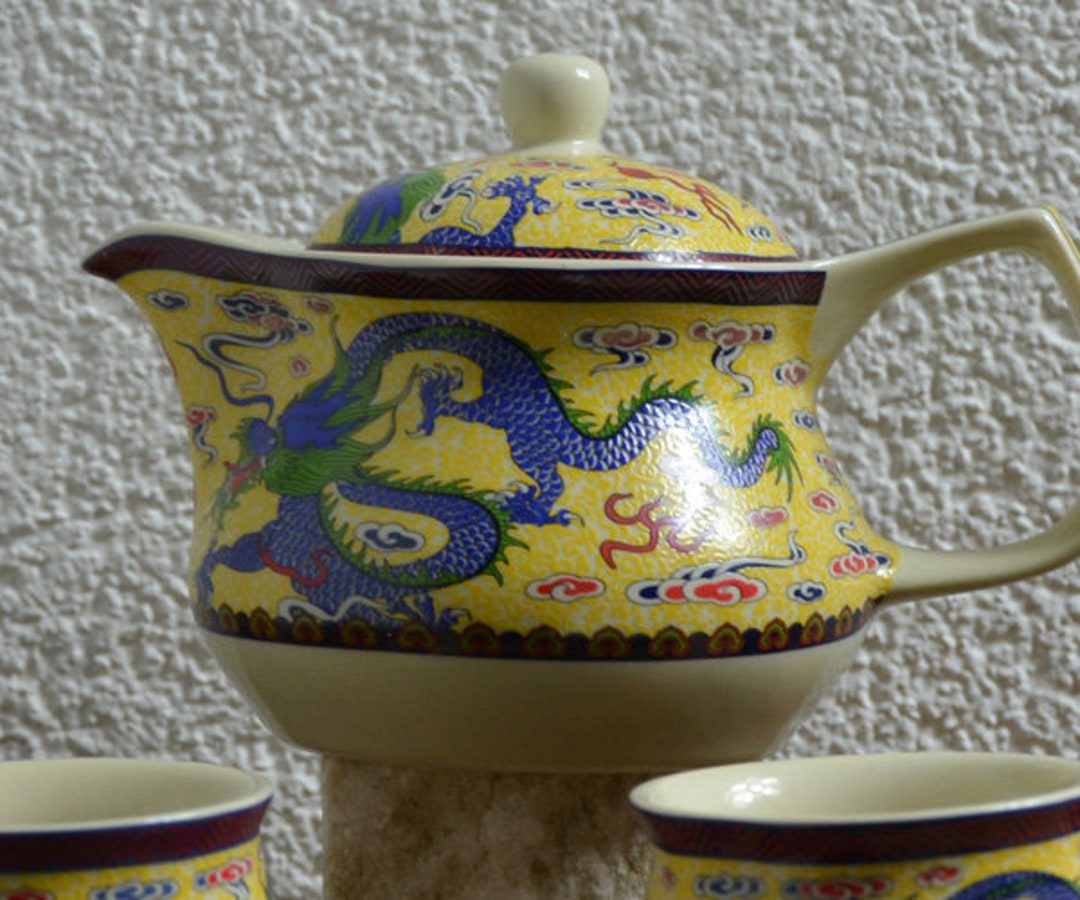 Chinese Tea Service Porcelain NEW - Etsy