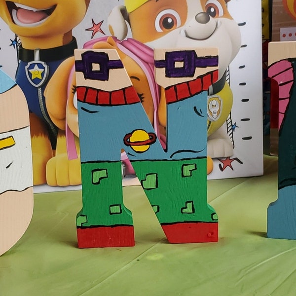 Painted Wood Letters - Etsy