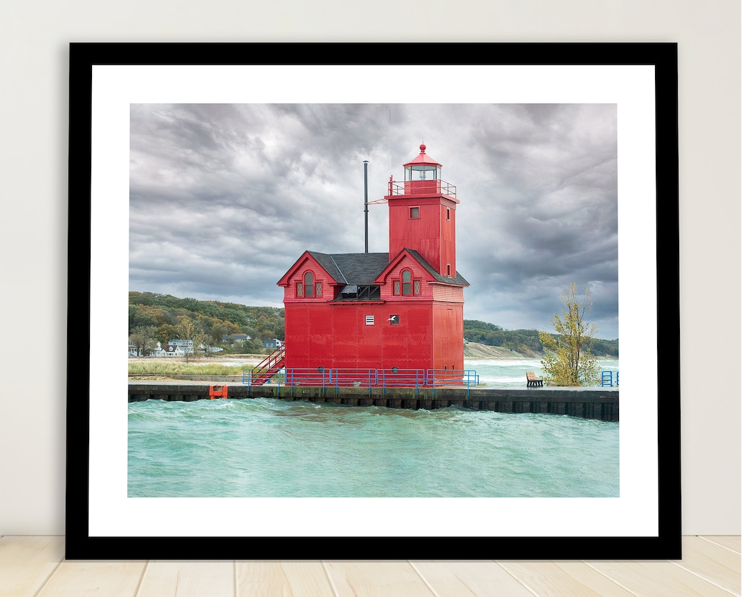 Big Red Lighthouse, Holland, Michgian, Lighthouses - Etsy