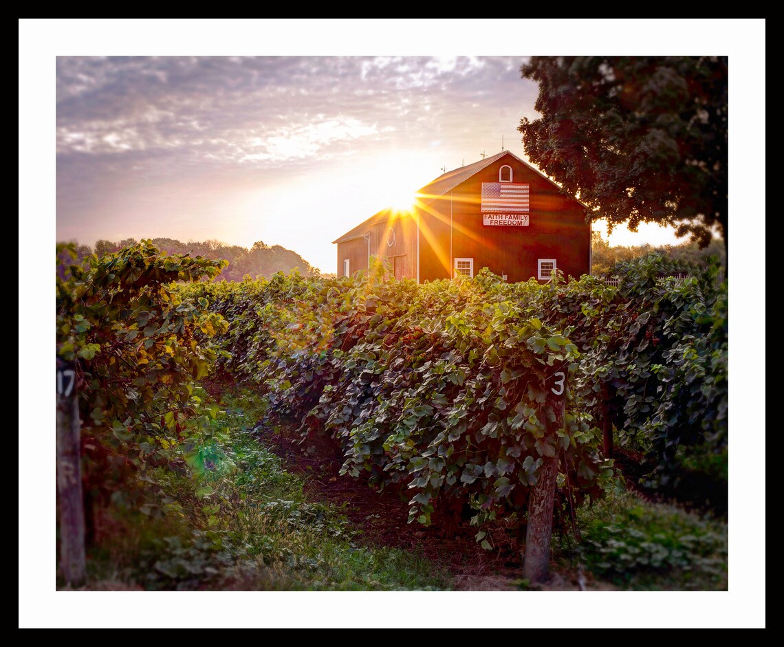 Freedom Red Barn Michigan Farm Photography - Etsy