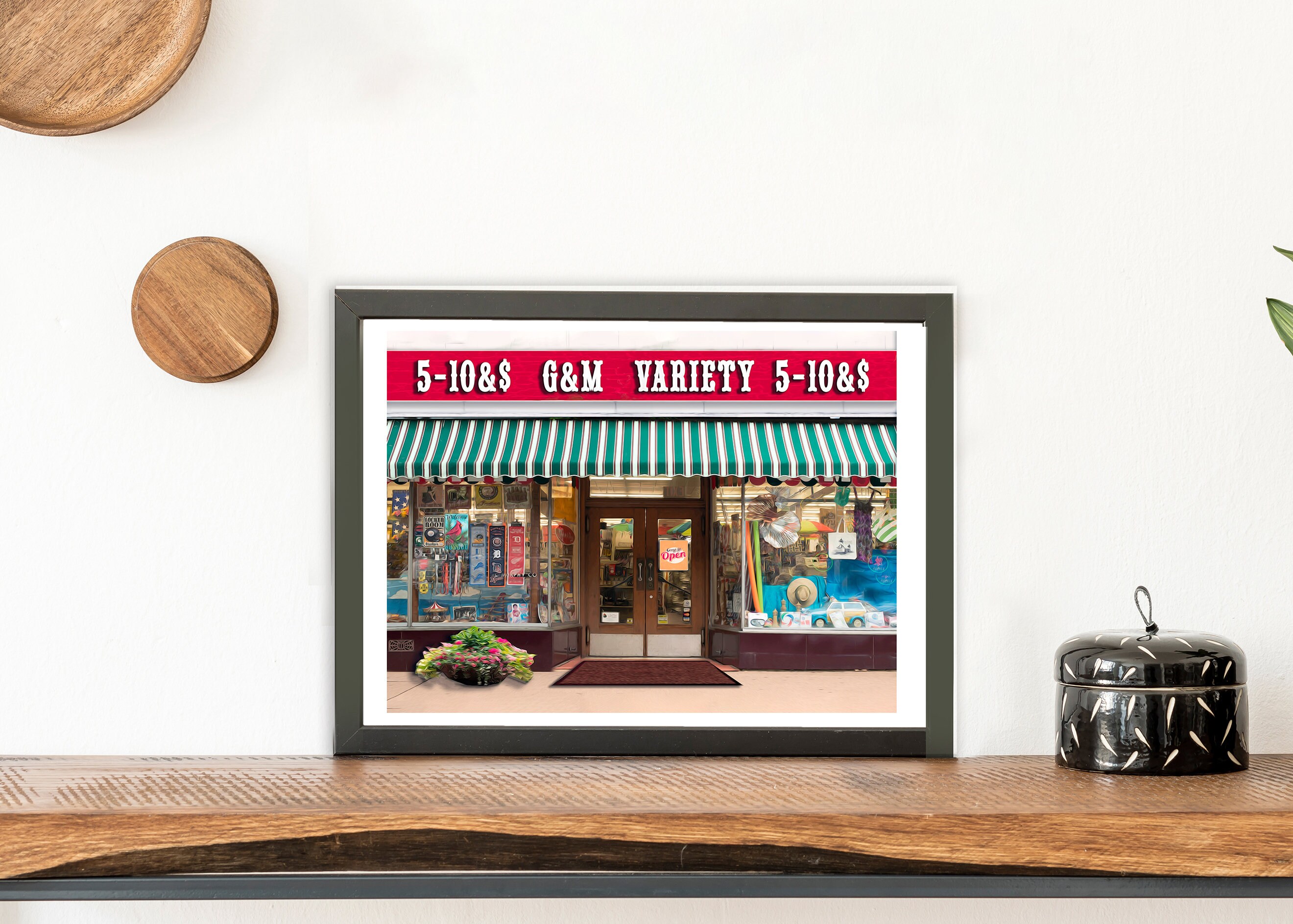 GM Variety Store Print, St. Joseph Michigan Storefront Art - Etsy