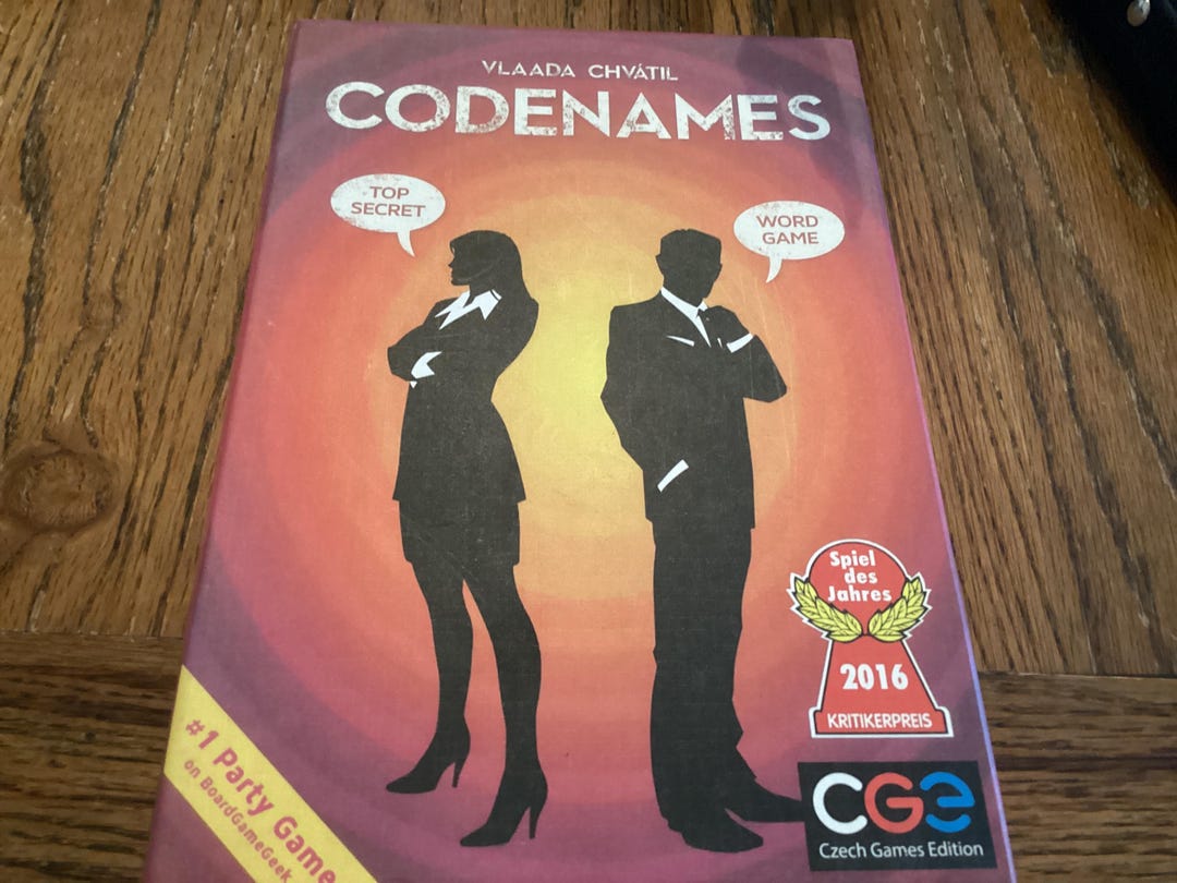 Code Names Board Game ..number One Party Boardgame 2016 - Etsy