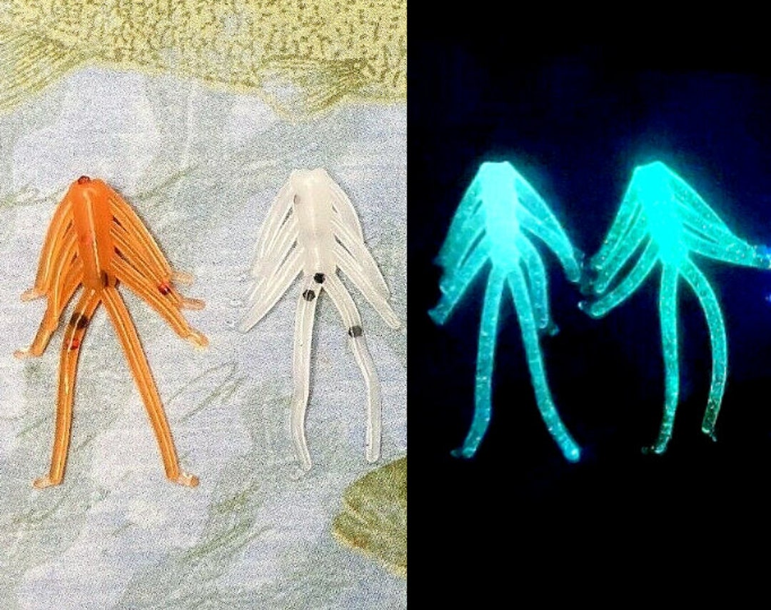 1 Wiggler GLOW Micro Plastic Ice Fishing Jigs Creature - Etsy
