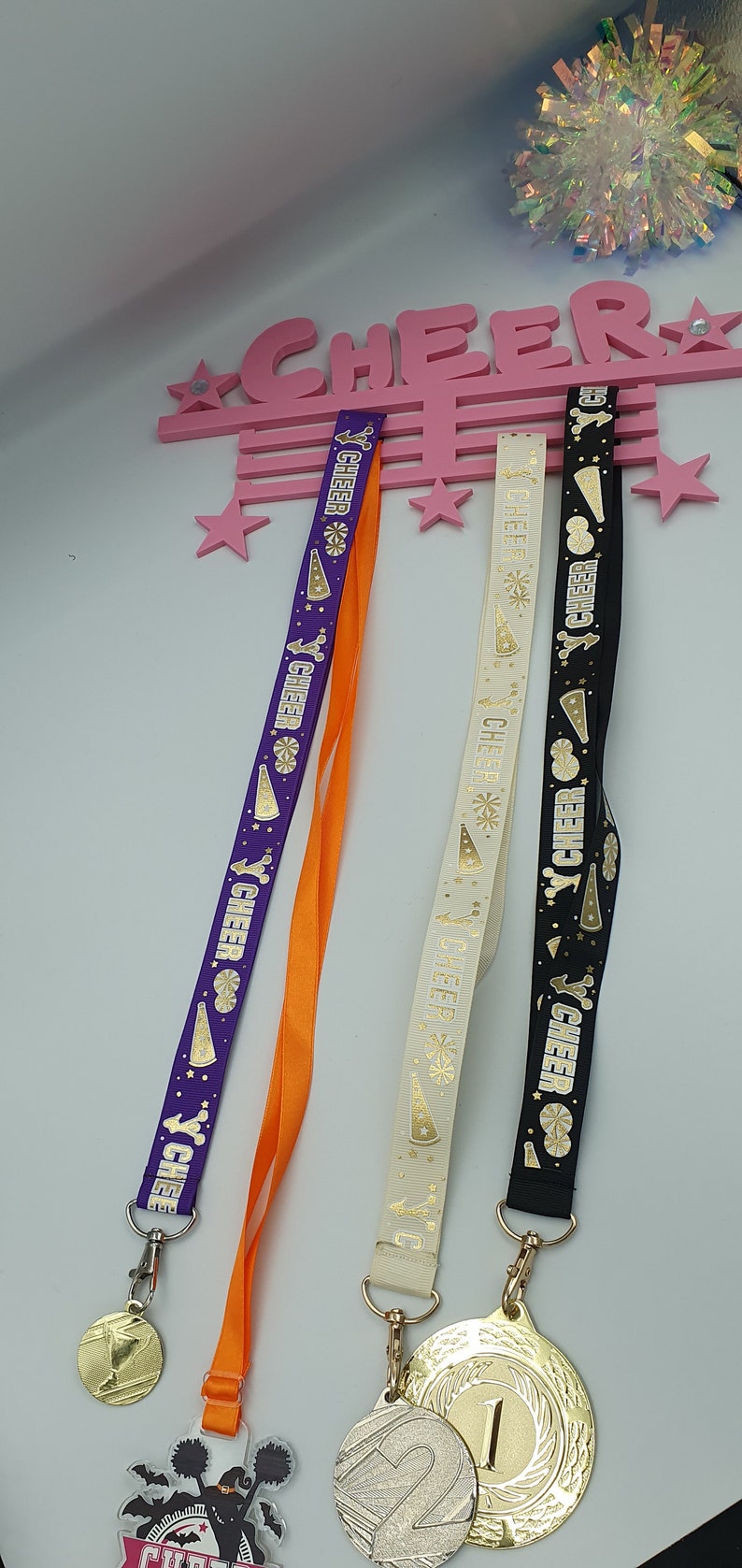 Cheer Cheerleading 3d Printed Medal Holder Hanger for Your Room and ...