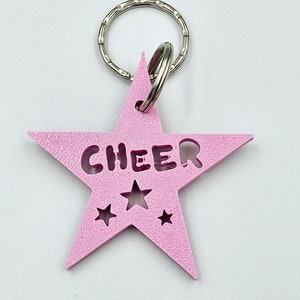 Cheer Mini Star Keyfob Cheerleading Keychain Keyring Bag Tag - Etsy