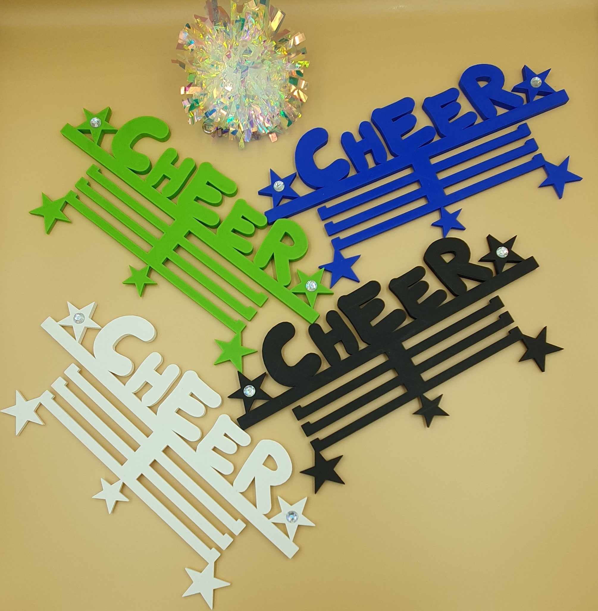 Cheer Cheerleading 3d Printed Medal Holder Hanger for Your Room and ...