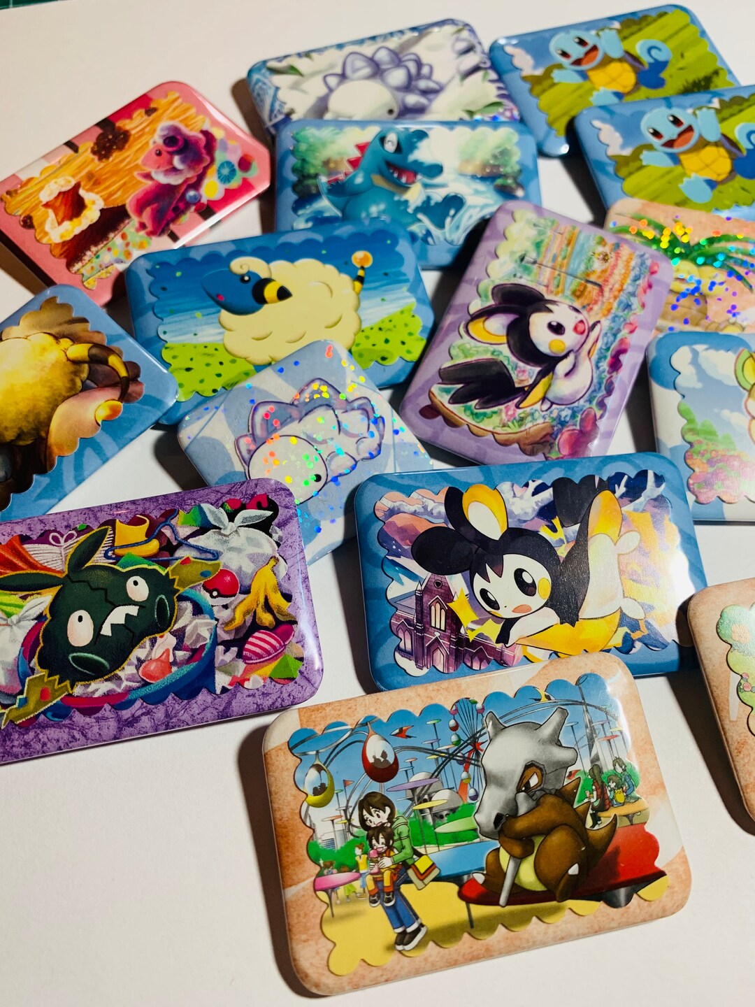 Mystery Upcycled Pokémon Card Button Badges - Etsy