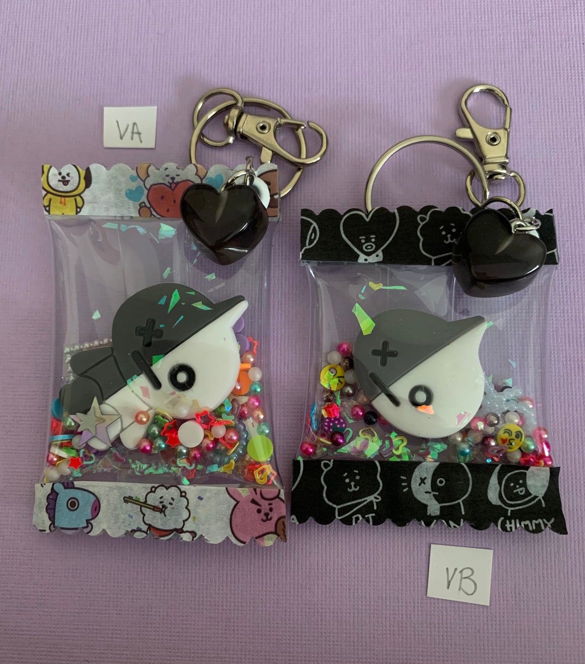 Shaker Charm Keychain - Etsy