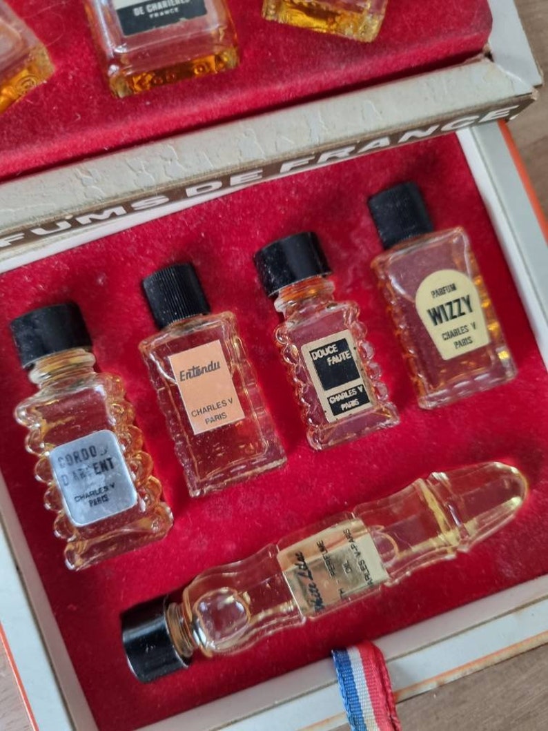 Vintage Miniature French Perfume Set Scent Bottle Collection - Etsy