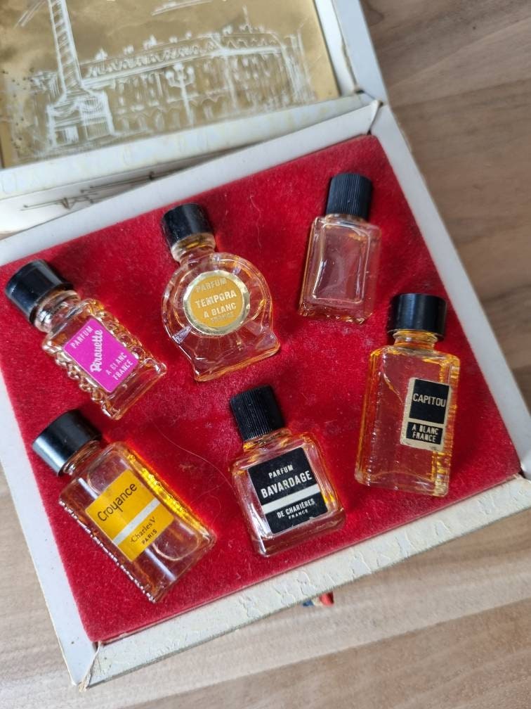 Vintage Miniature French Perfume Set Scent Bottle Collection - Etsy