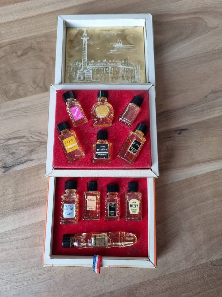 Vintage Miniature French Perfume Set Scent Bottle Collection - Etsy