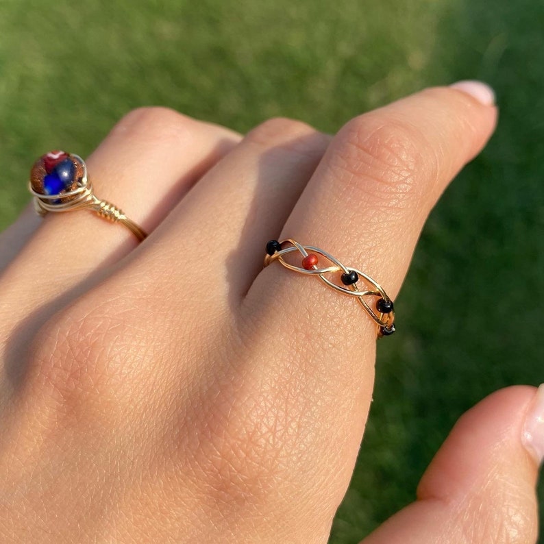 Black Widow Braided Ring Marvel Black Widow Wire Ring | Etsy