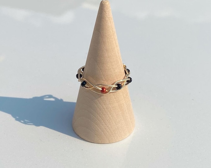 Black Widow Braided Ring - Marvel Black Widow Wire Ring - Veefloraa - Etsy