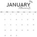 Yearly Calendar. Digital, Editable, Customizable - Etsy