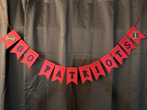 Go Patriots NFL Football Banner. New England Patriots. - Etsy