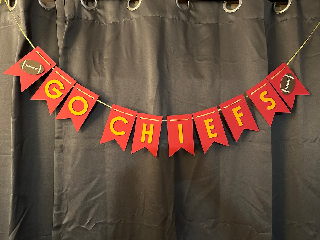 Go Chiefs Banner. Super Bowl. NFL. Kansas City Chiefs. Football - Etsy