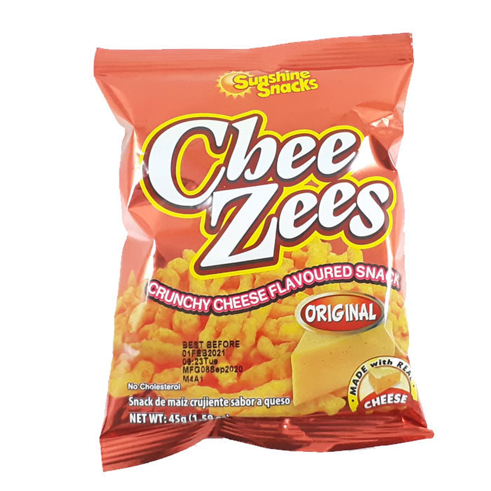 Cheese Zees Snack Real Cheddar Cheese Sunshine Snacks | Etsy