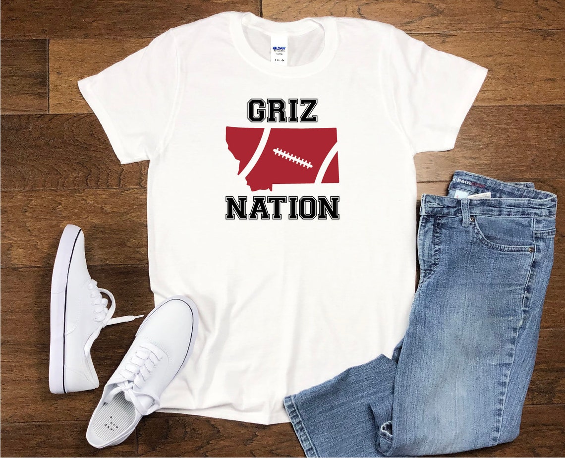 Griz Nation Montana Unisex Tshirt Perfect for Griz Football - Etsy