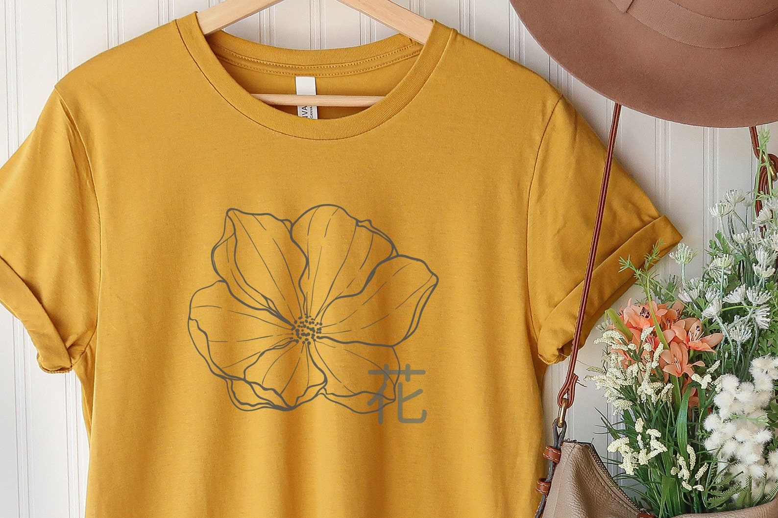 Women's Flower T-shirts Flowers/japanese/botanical - Etsy