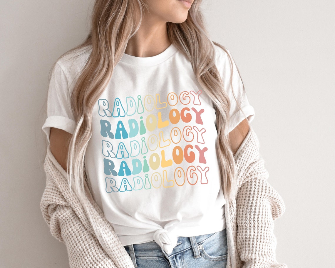 Radiology T-shirt/groovy Xray Tech Shirt/radiology Team Shirts/retro ...