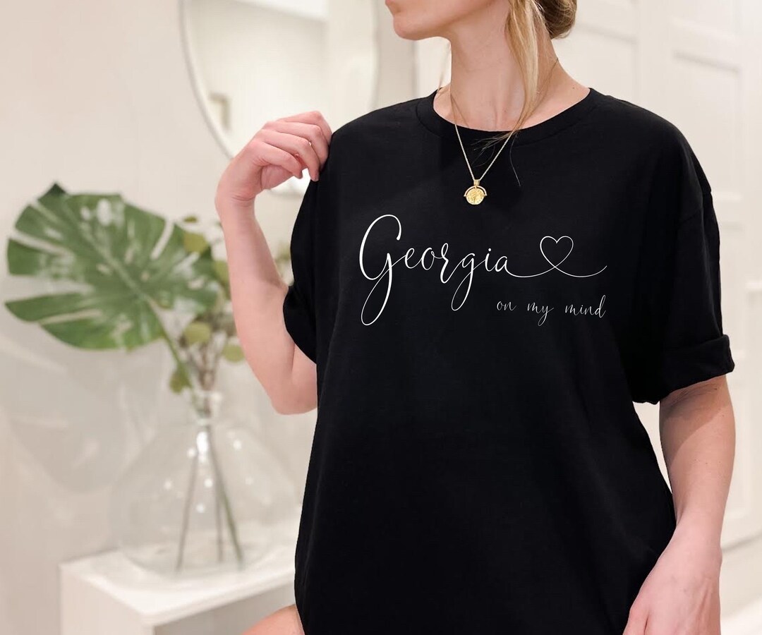 Georgia on My Mind T-shirt - Atlanta Souvenir Tee - Etsy