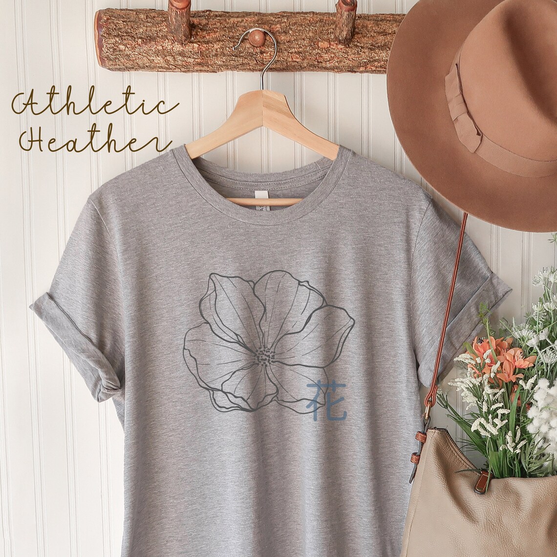 Women's Flower T-shirts Flowers/japanese/botanical - Etsy
