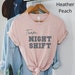 Team Night Shift T-shirt/night Shift Nurse Crew Shirt/night Worker ...