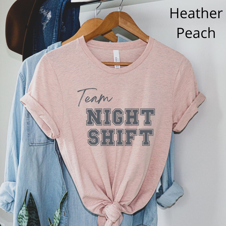 Team Night Shift T-shirt/night Shift Nurse Crew Shirt/night Worker ...