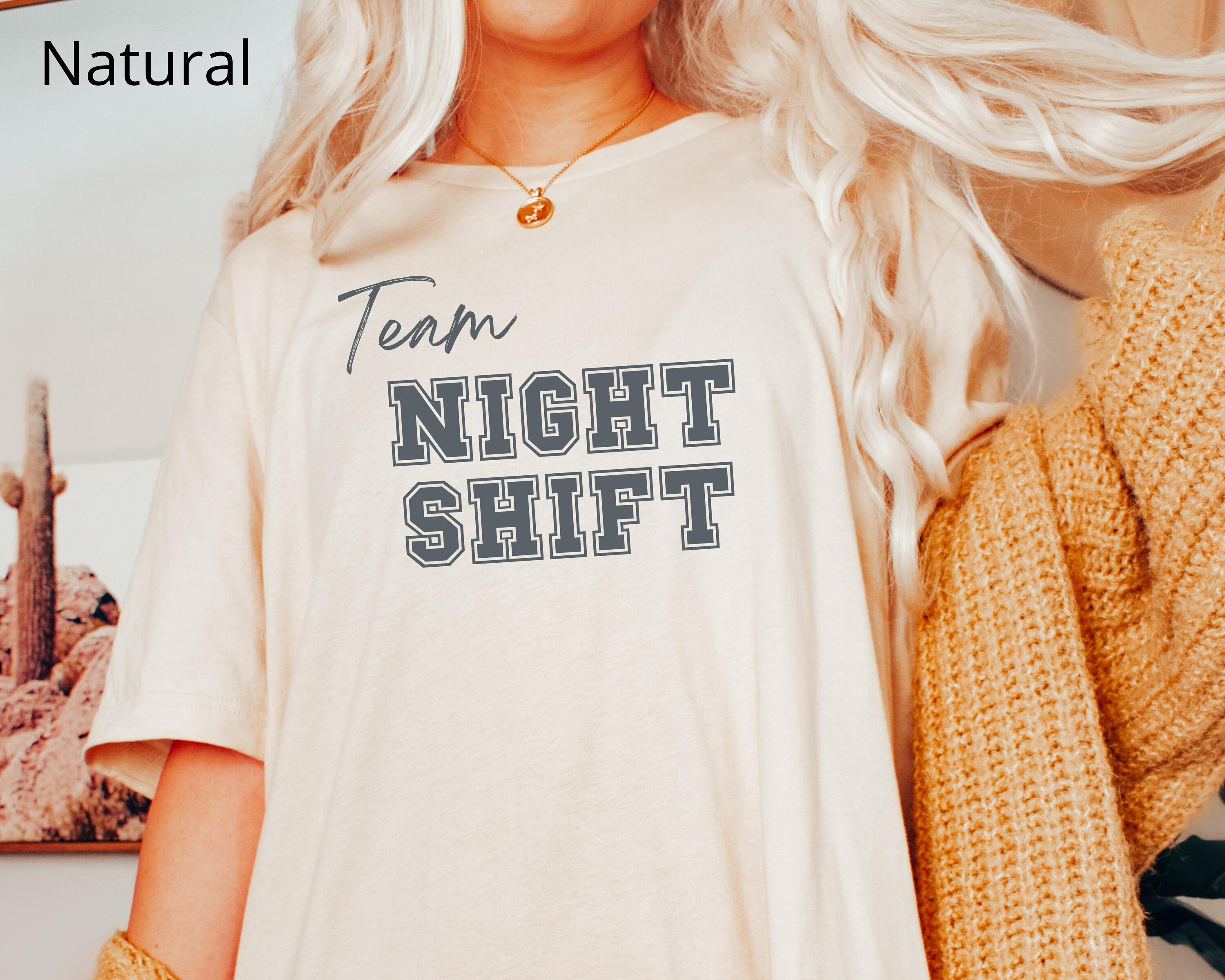Team Night Shift T-shirt/night Shift Nurse Crew Shirt/night Worker ...