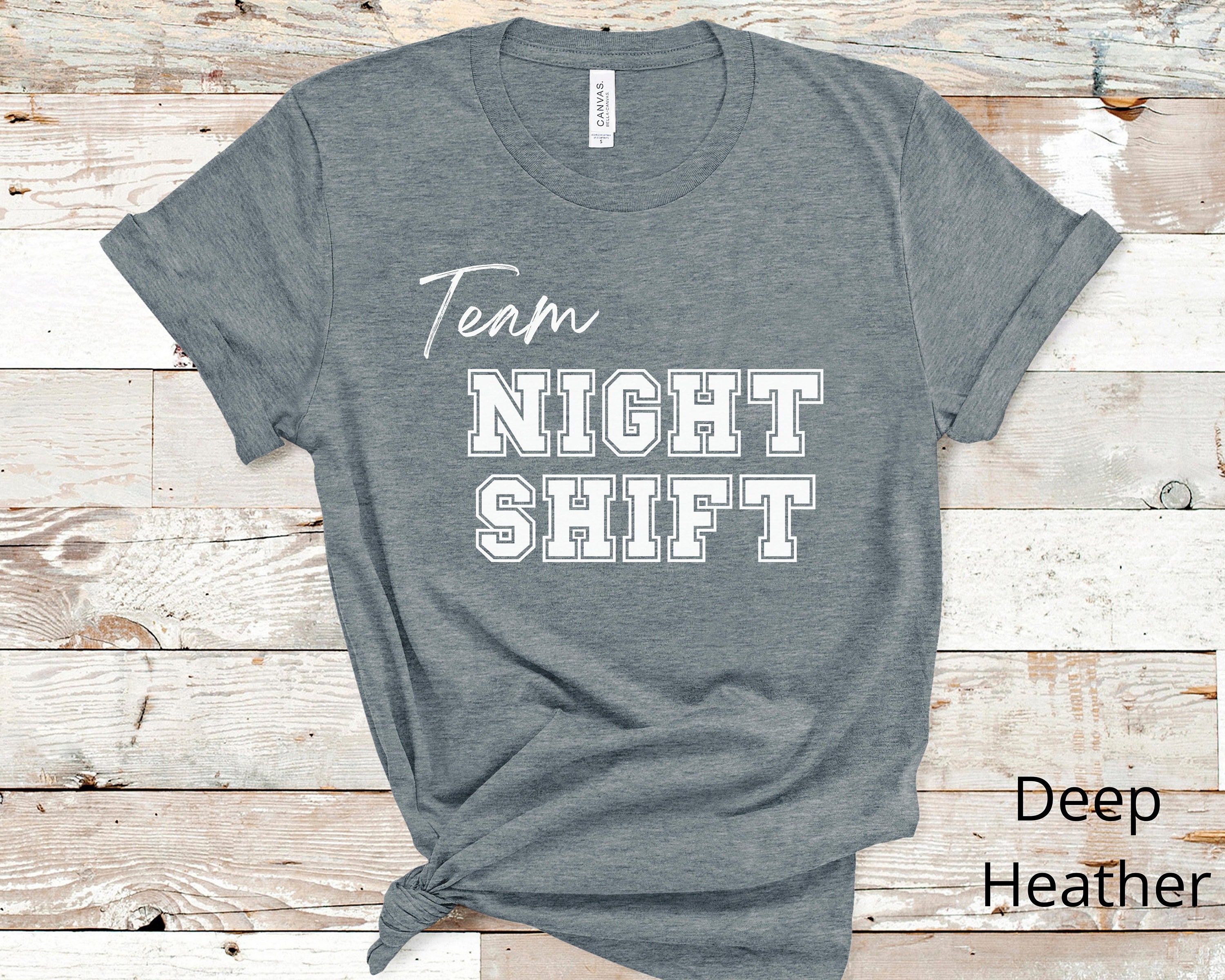 Team Night Shift T-shirt/night Shift Nurse Crew Shirt/night Worker ...