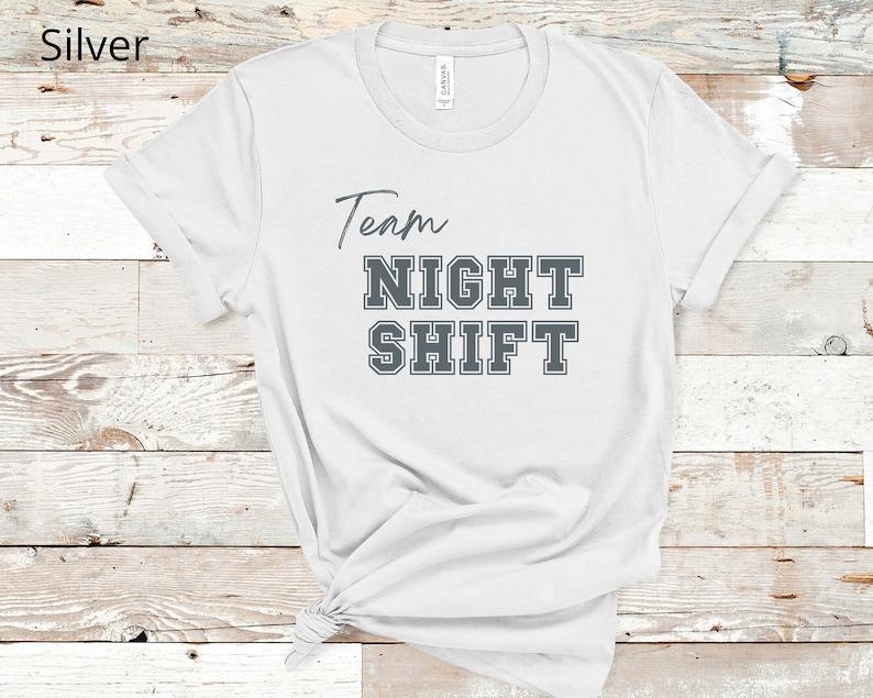 Team Night Shift T-shirt/night Shift Nurse Crew Shirt/night Worker ...