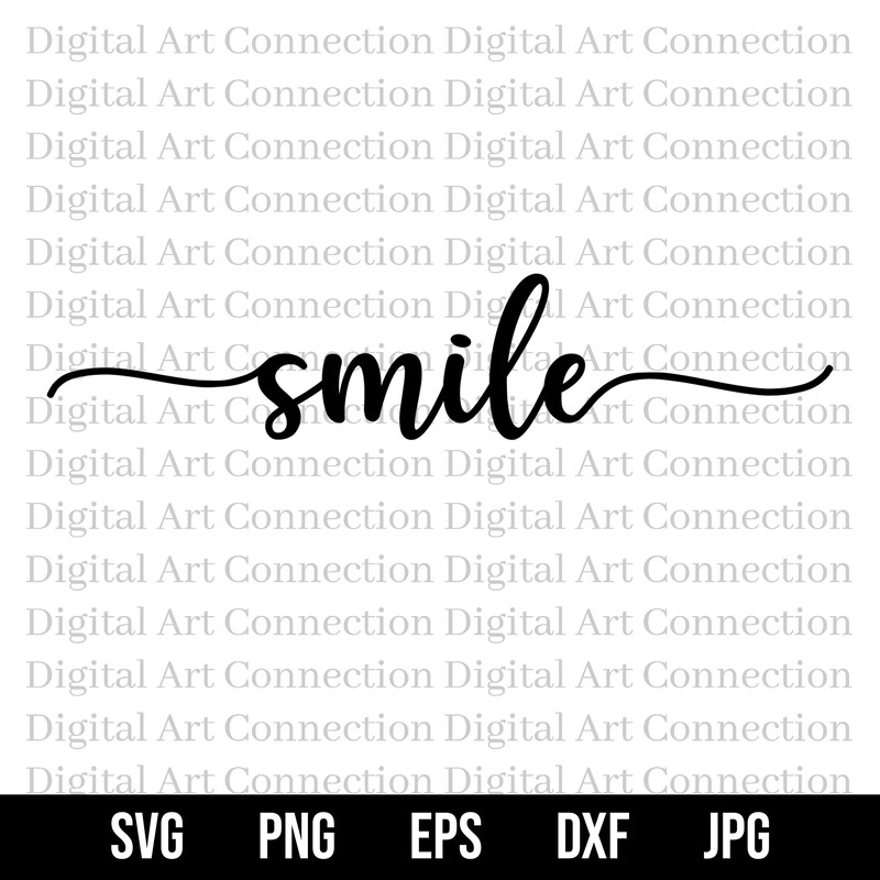 Smile Cut File - Etsy