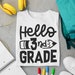 Hello 3rd Grade SVG, Back to School SVG, Hello School Svg, 3rd Grade ...