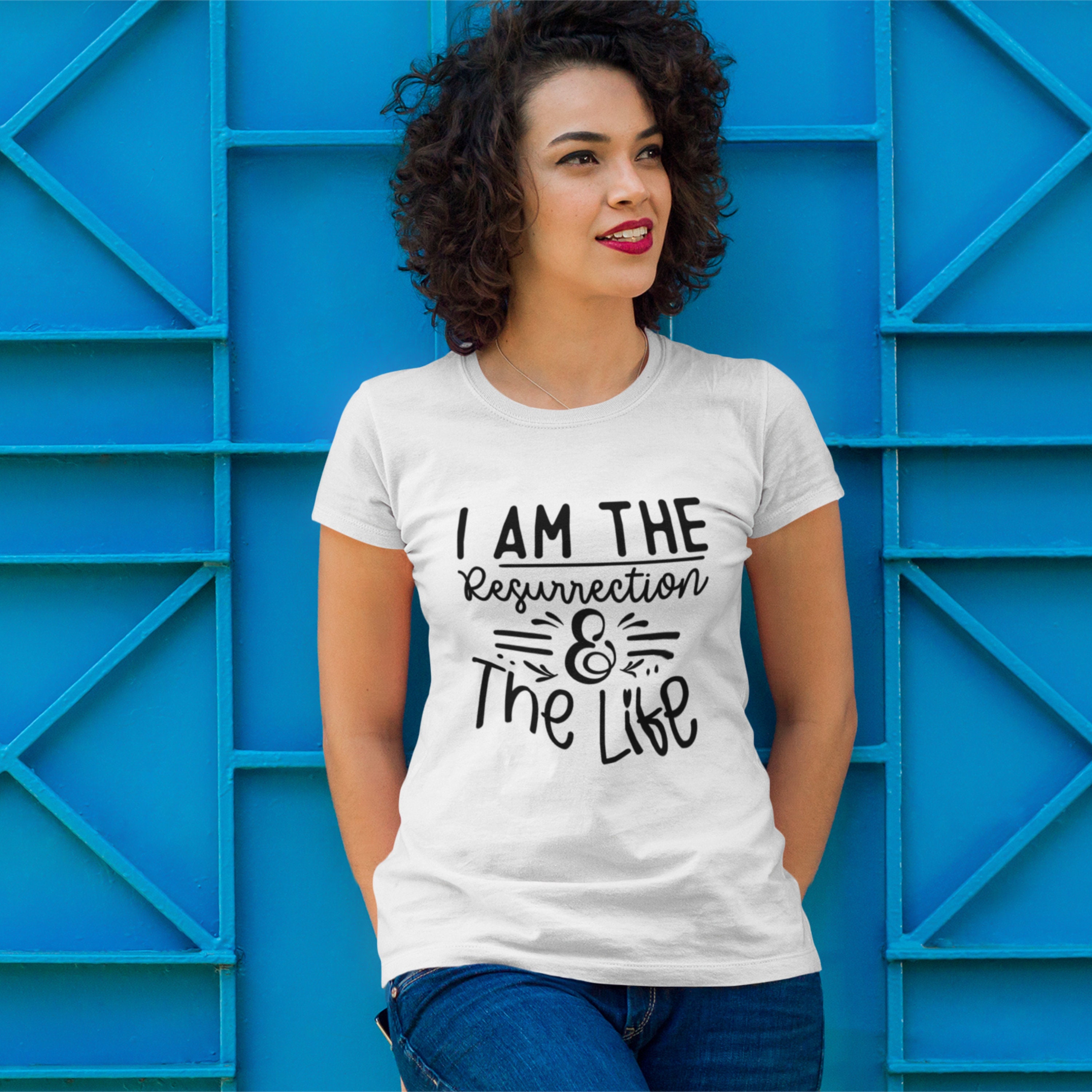 I Am the Resurrection & the Life SVG Happy Resurrection SVG | Etsy