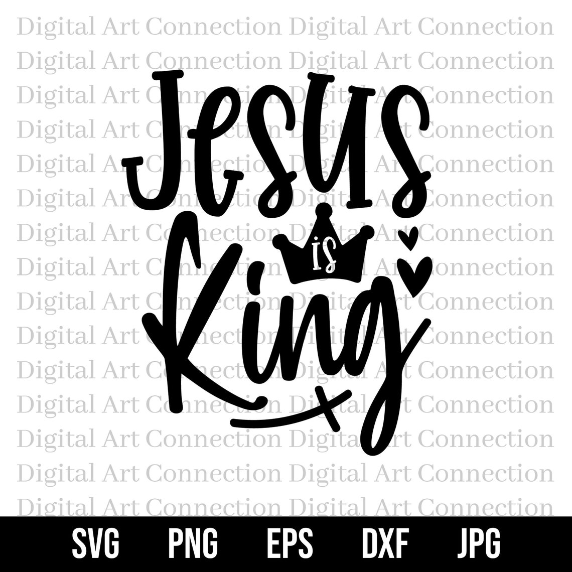 Jesus is King SVG, Christian Cut File (digital Download) - Etsy