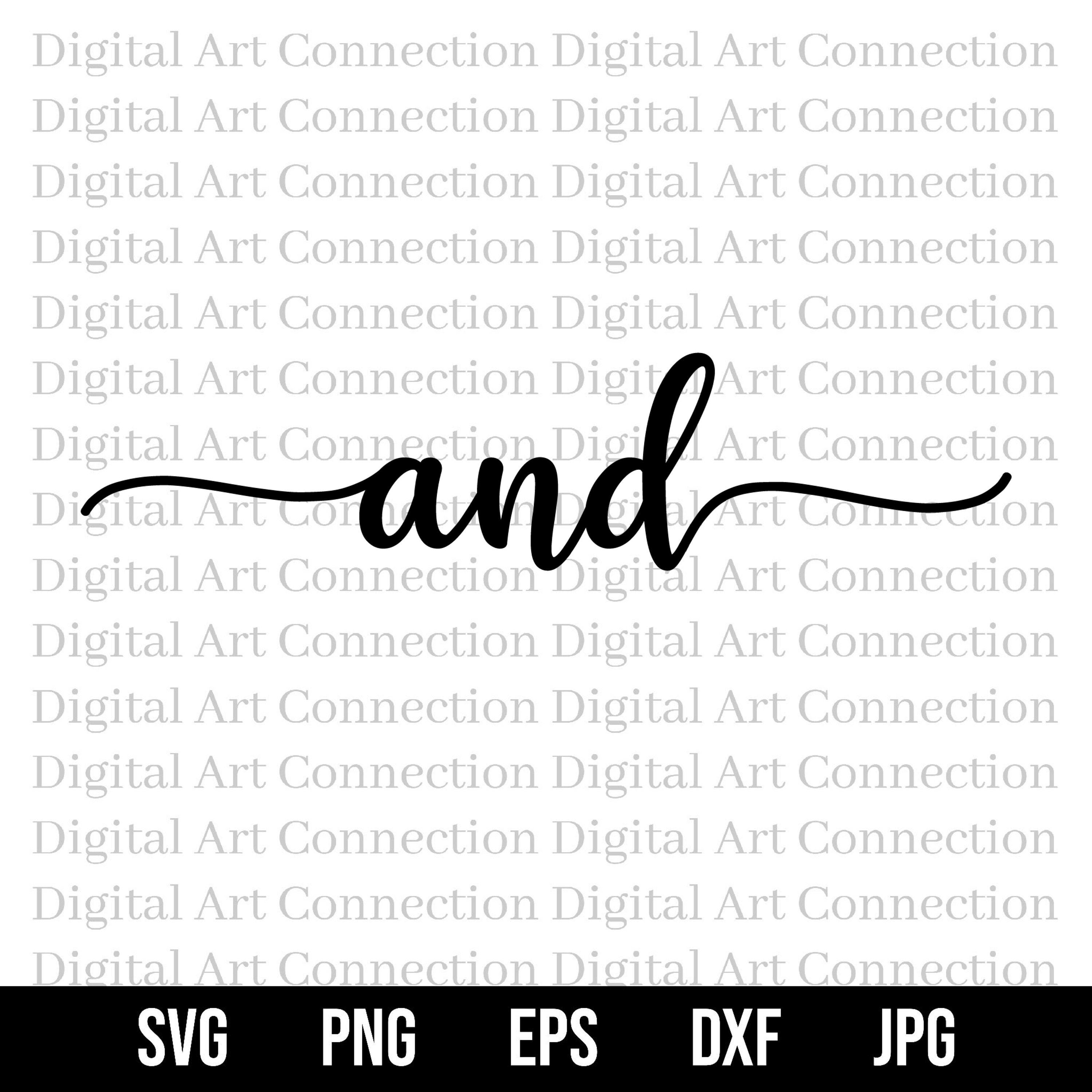 And SVG, Stylish Word Text Cut File (digital Download) - Etsy