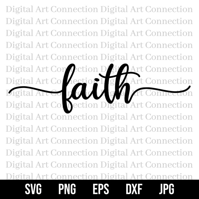 Faith SVG Faith Word SVG Faith Stylish Word Text Svg Text - Etsy