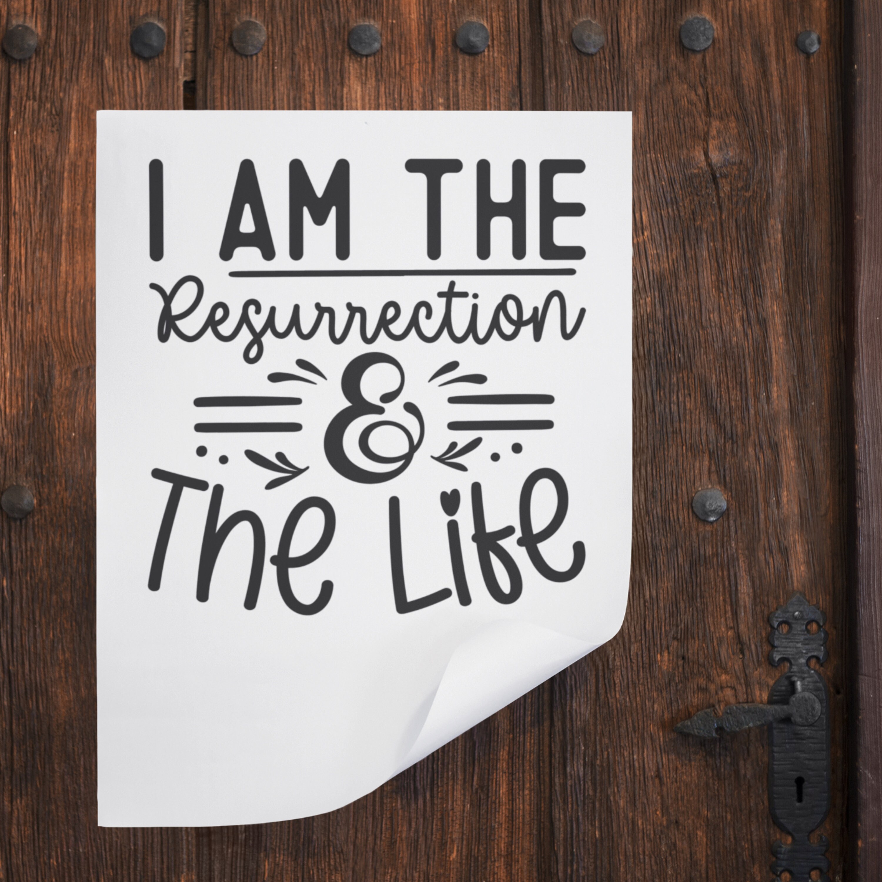 I Am the Resurrection & the Life SVG Happy Resurrection SVG | Etsy