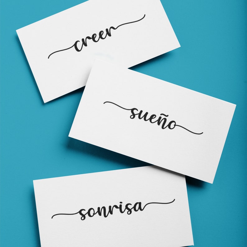 25 Pack Spanish Word SVG Bundle Word SVG Bundle Stylized - Etsy Canada