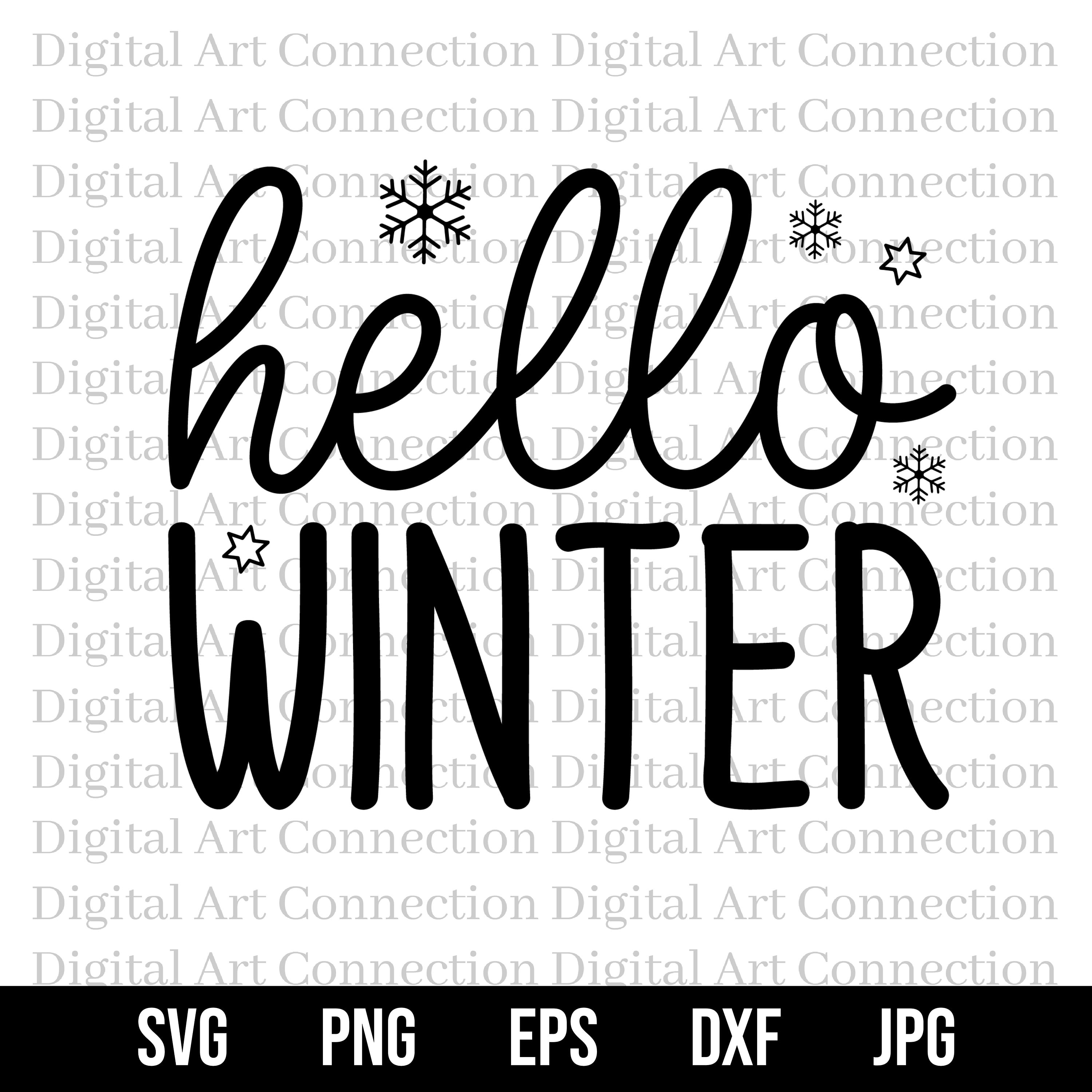Hello Winter SVG Winter Vibes SVG Winter Christmas Svg | Etsy