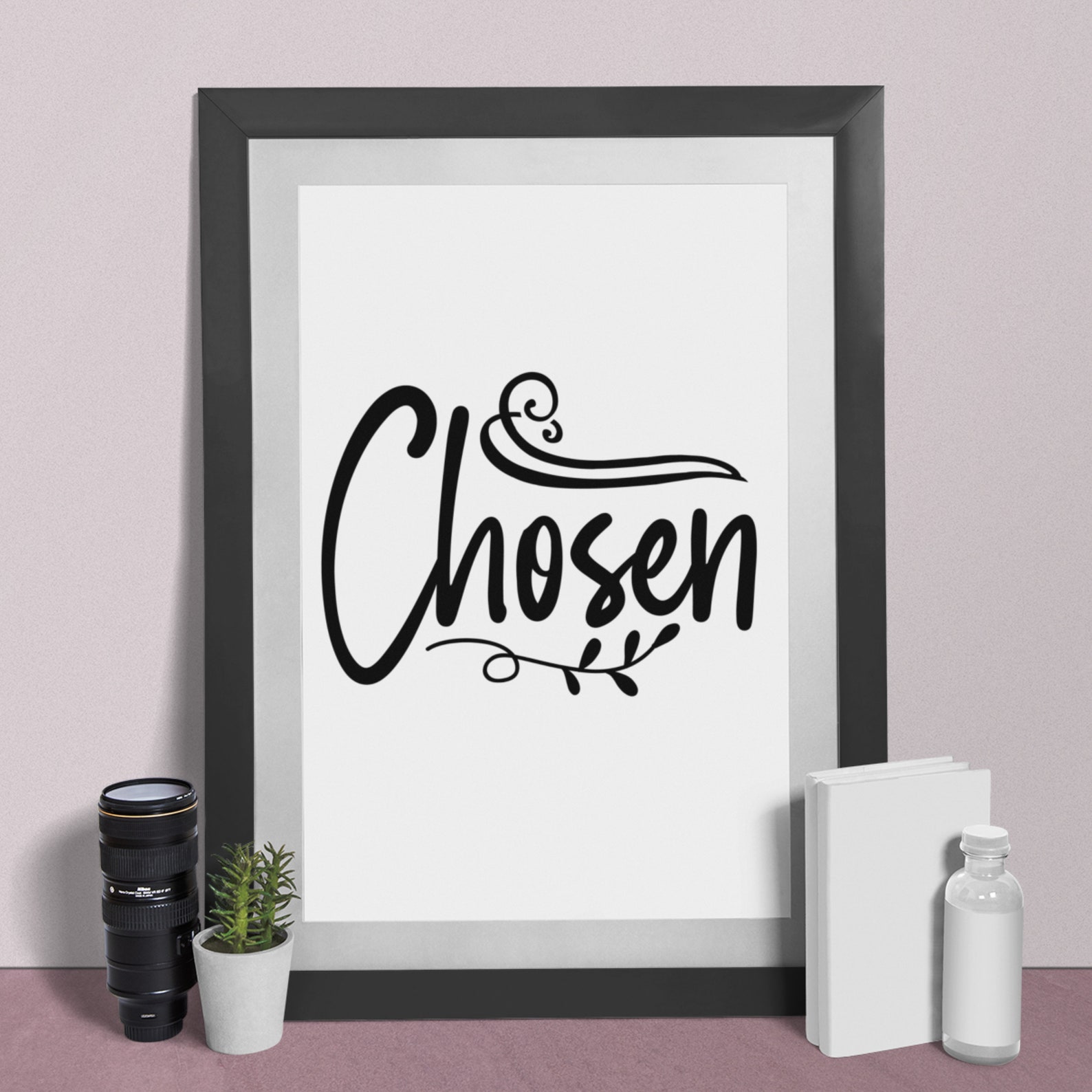 Chosen SVG, Faith Based Affirmation, Cricut Cut File (digital Download ...
