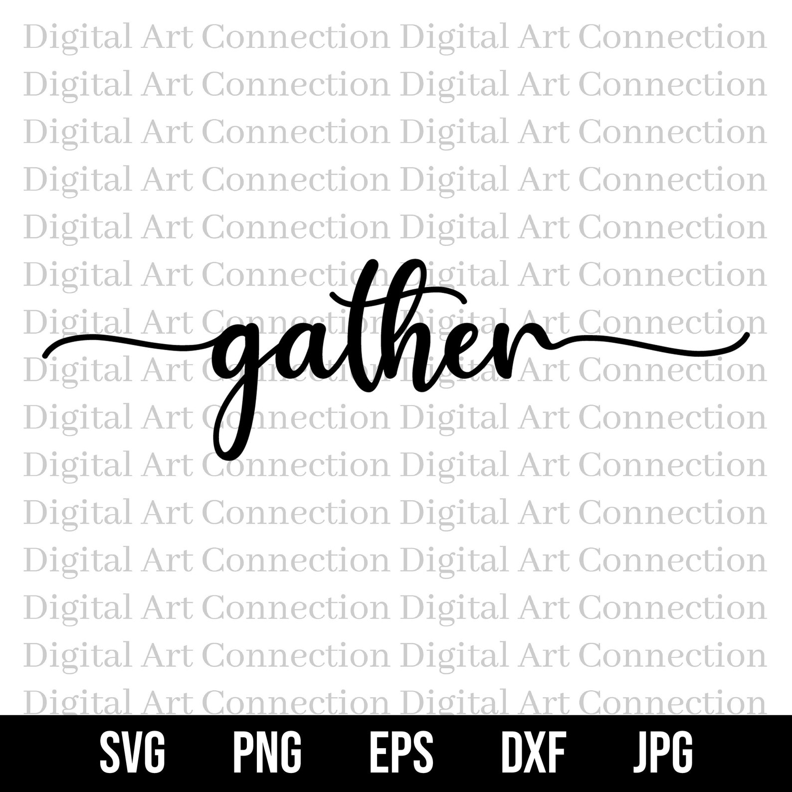 Gather SVG Gather Word SVG Gather Stylish Word Text Svg - Etsy