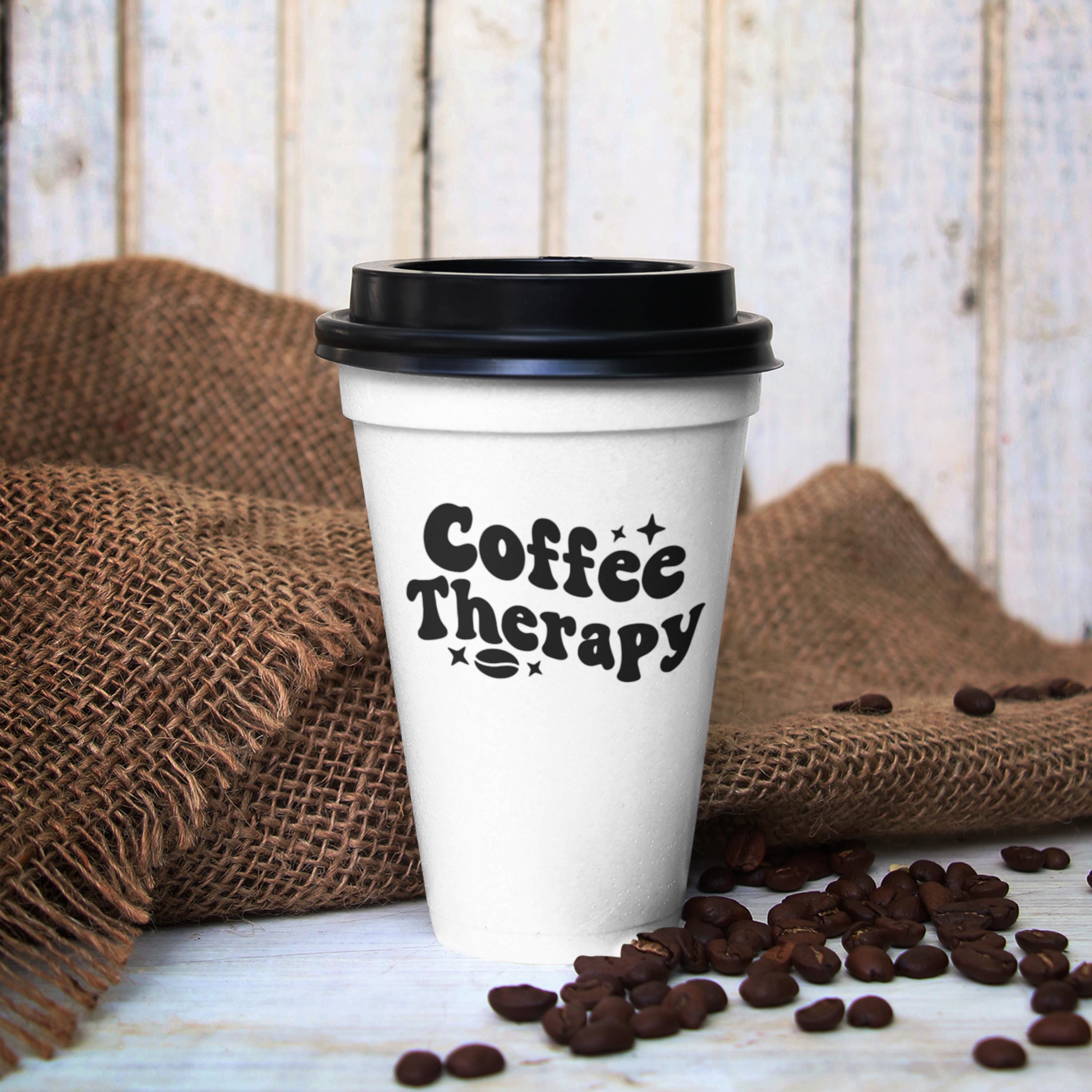 Coffee Therapy SVG, Coffee Lover Cut File (digital Download) - Etsy