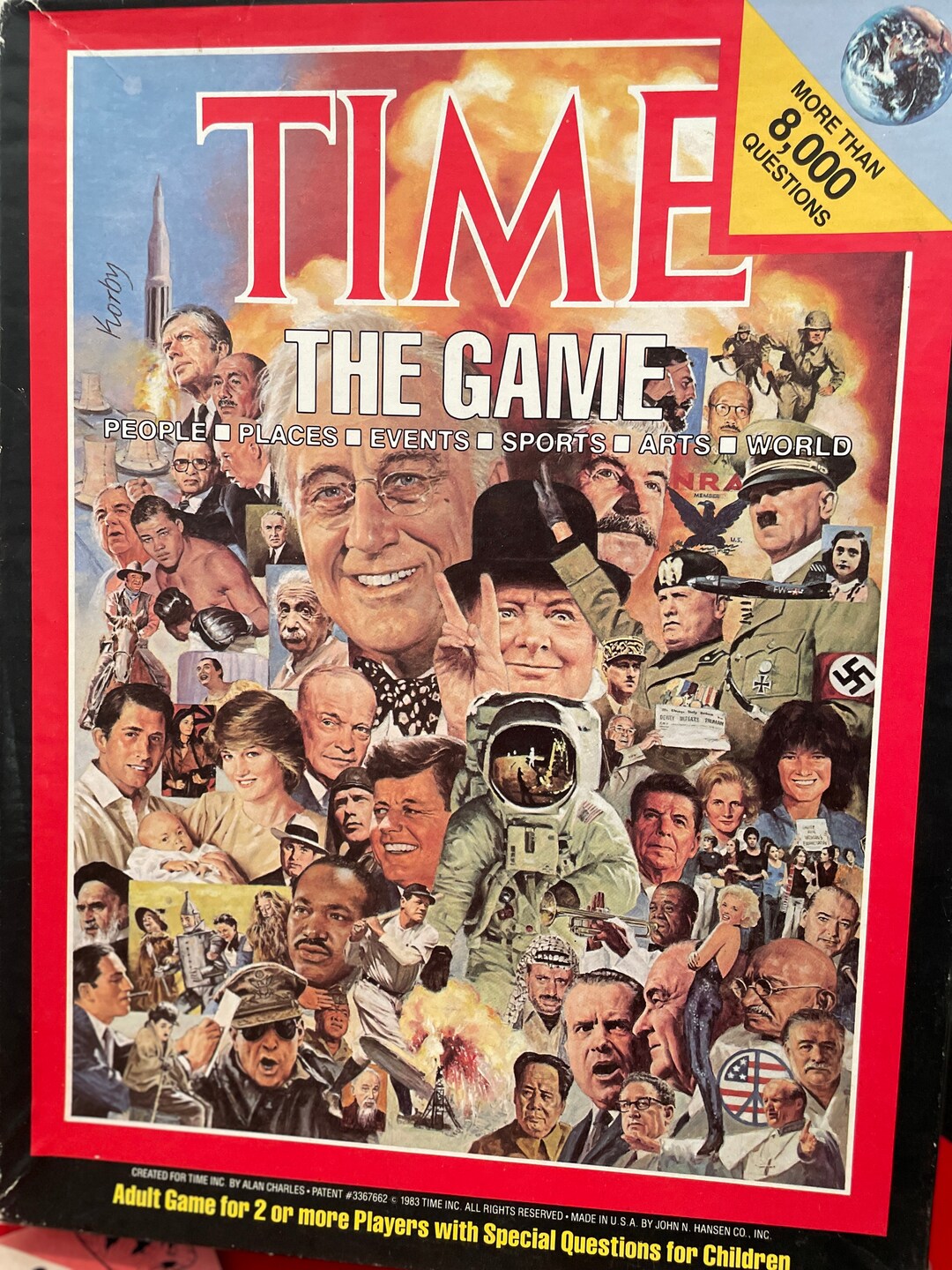 Vintage Board Game TIME Magazine Game 1983 Special Questions History ...