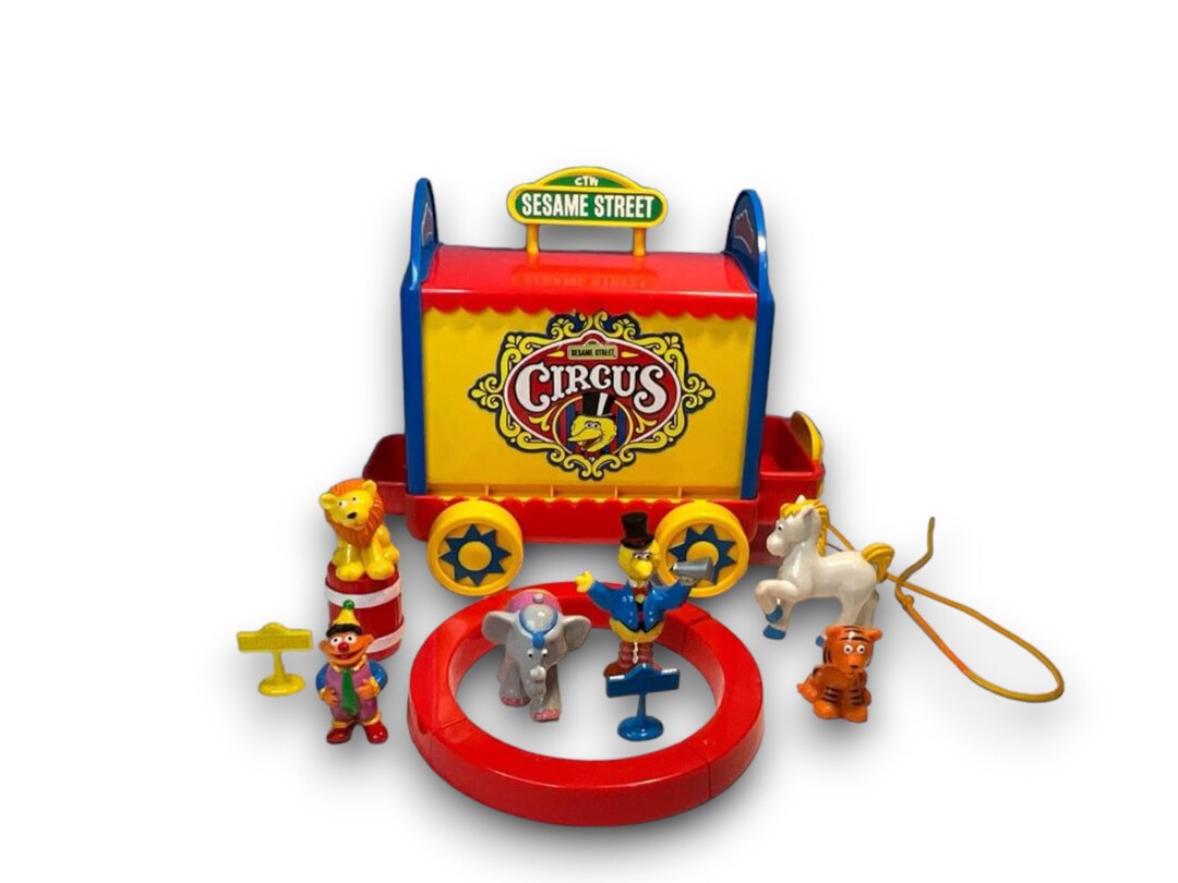 Vintage Sesame Street | Jim Henson | Circus Playset | TYCO Sesame ...