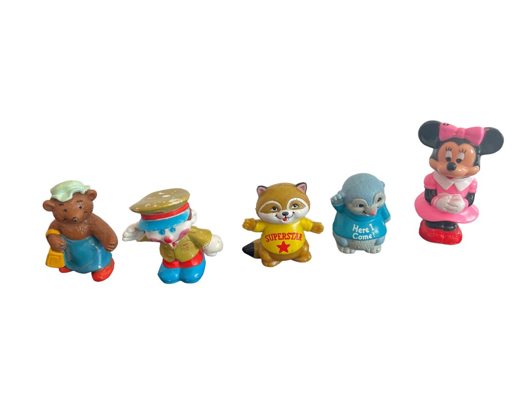 Vintage Figurines rick Raccoon & Digger Shirt Tales Mego Corp Clown ...