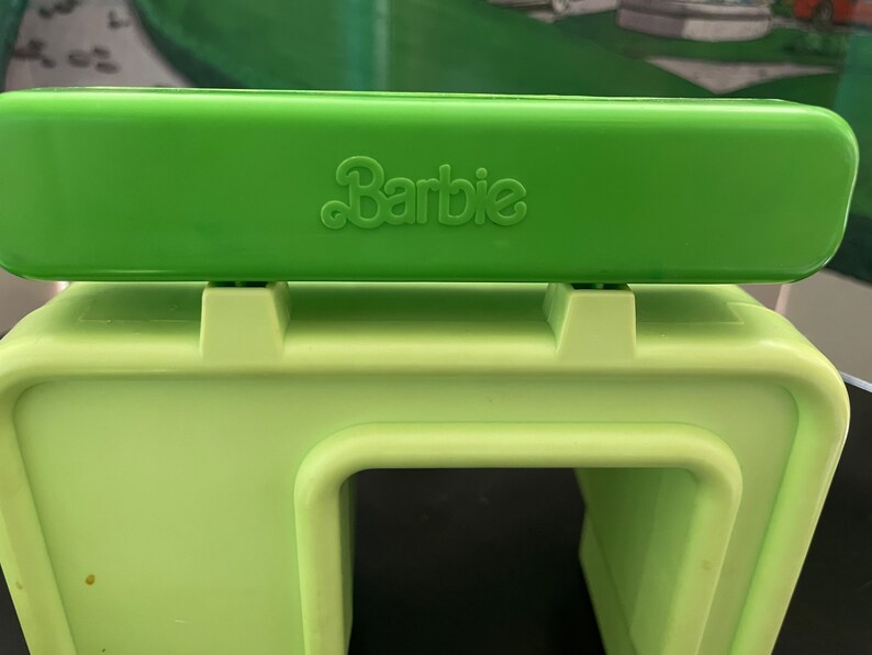 Vintage Barbie Dream House GREEN Desk and Stool | 1977 | Mattel ...