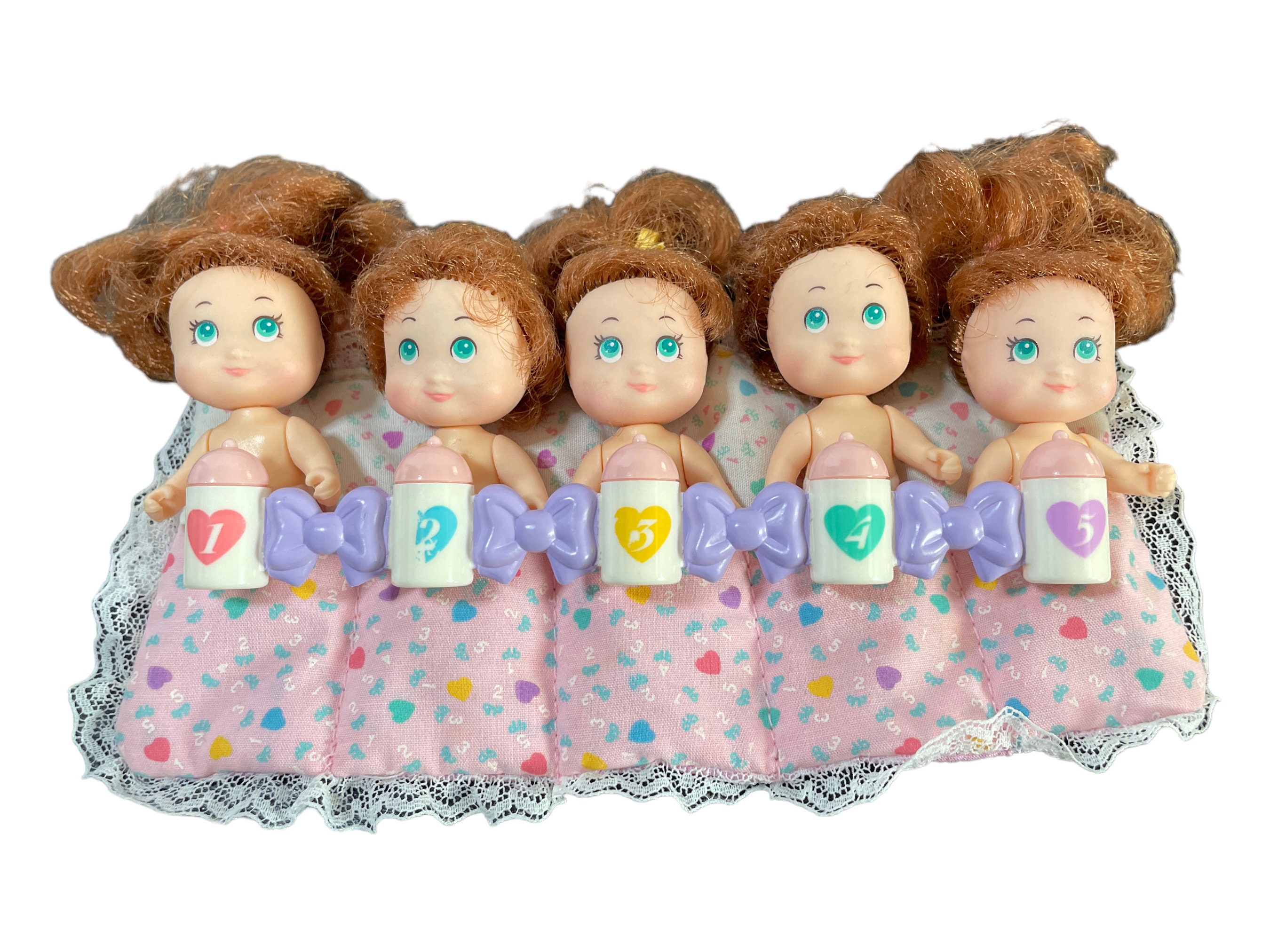 Vintage Quints Mini Dolls Tyco 1990s 5 Times the FUN 5 - Etsy